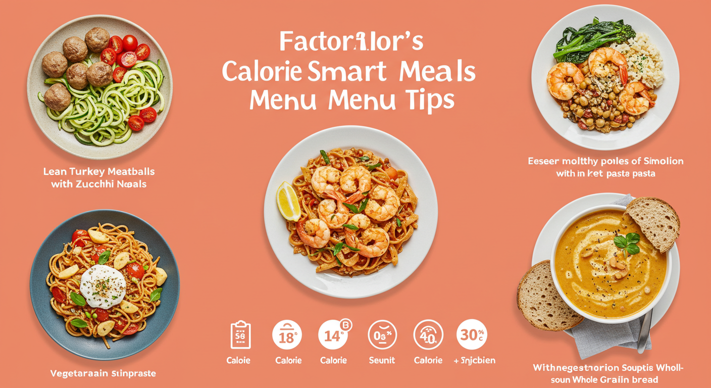 Factor Calorie Smart Meals Menu Tips