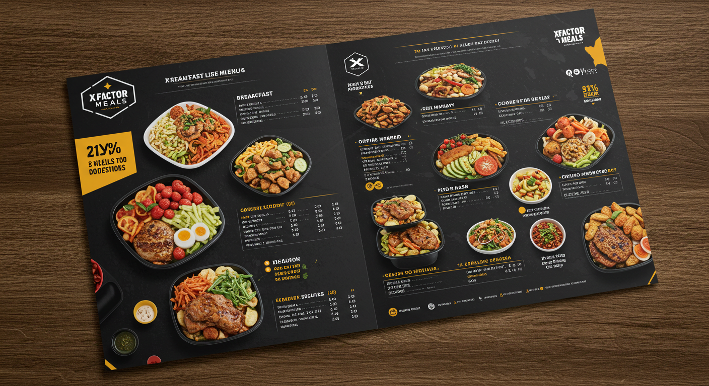 x factor meals menu